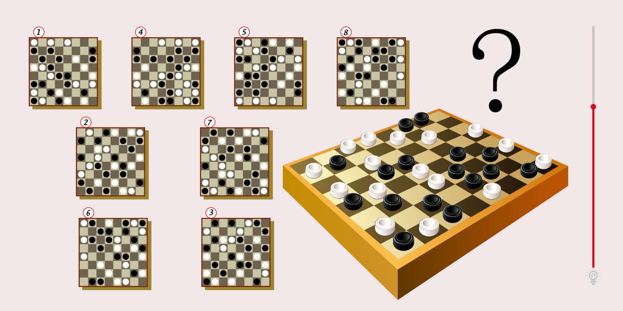 Puzzle visuel : Quelle image est correcte si le damier est vu de dessus ? Résolvez l’énigme en ...
